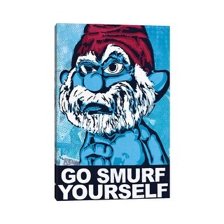 iCanvas "Go Smurf Yourself" by Dakota Dean Canvas Print - Bed Bath & Beyond - 34215988